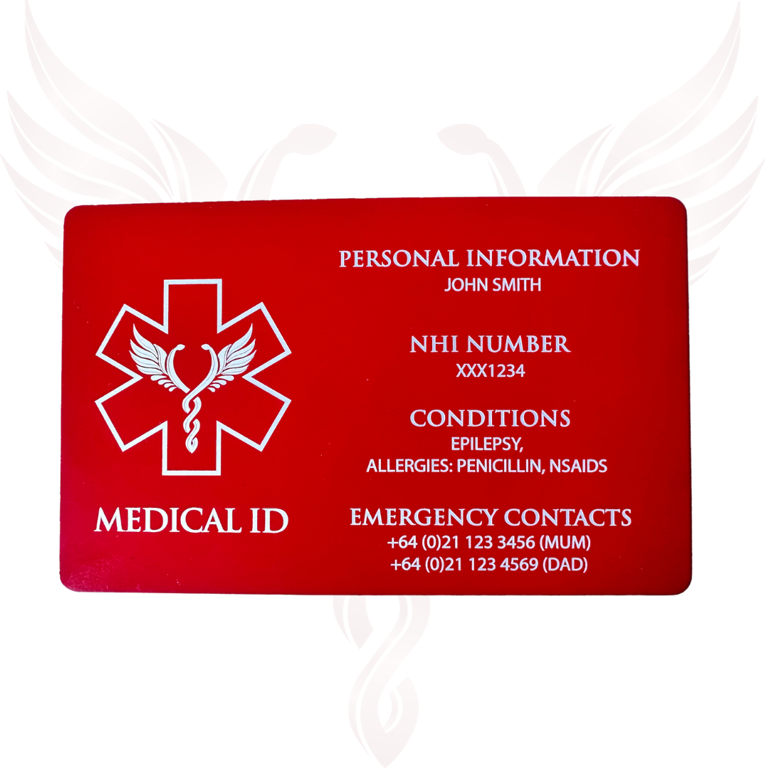 Medical ID Wallet Card — My Identity - Medical ID Jewellery