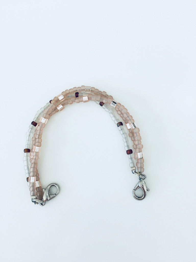 Soft pink 3 strand — My Identity - Medical ID Jewellery